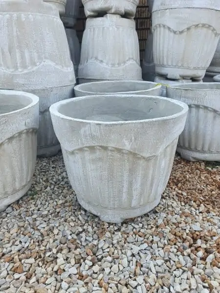 Round Edged Pot Large (35cmH x 40cmW) - Pebbles and Pots